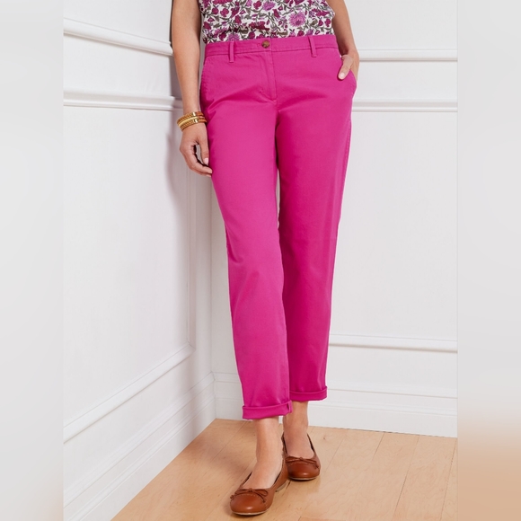 Talbots | Pants & Jumpsuits | Talbots Hot Pink Chino Pants | Poshmark